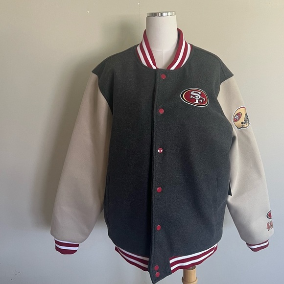 NFL | Jackets & Coats | Ultra Game Nfl San Francisco 49ers Varsity Wool ...